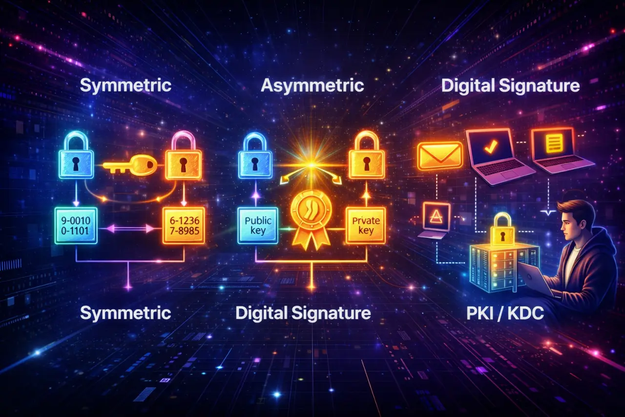 Complete Secure Communication Explained: Keys, PKI, Digital Signatures ...